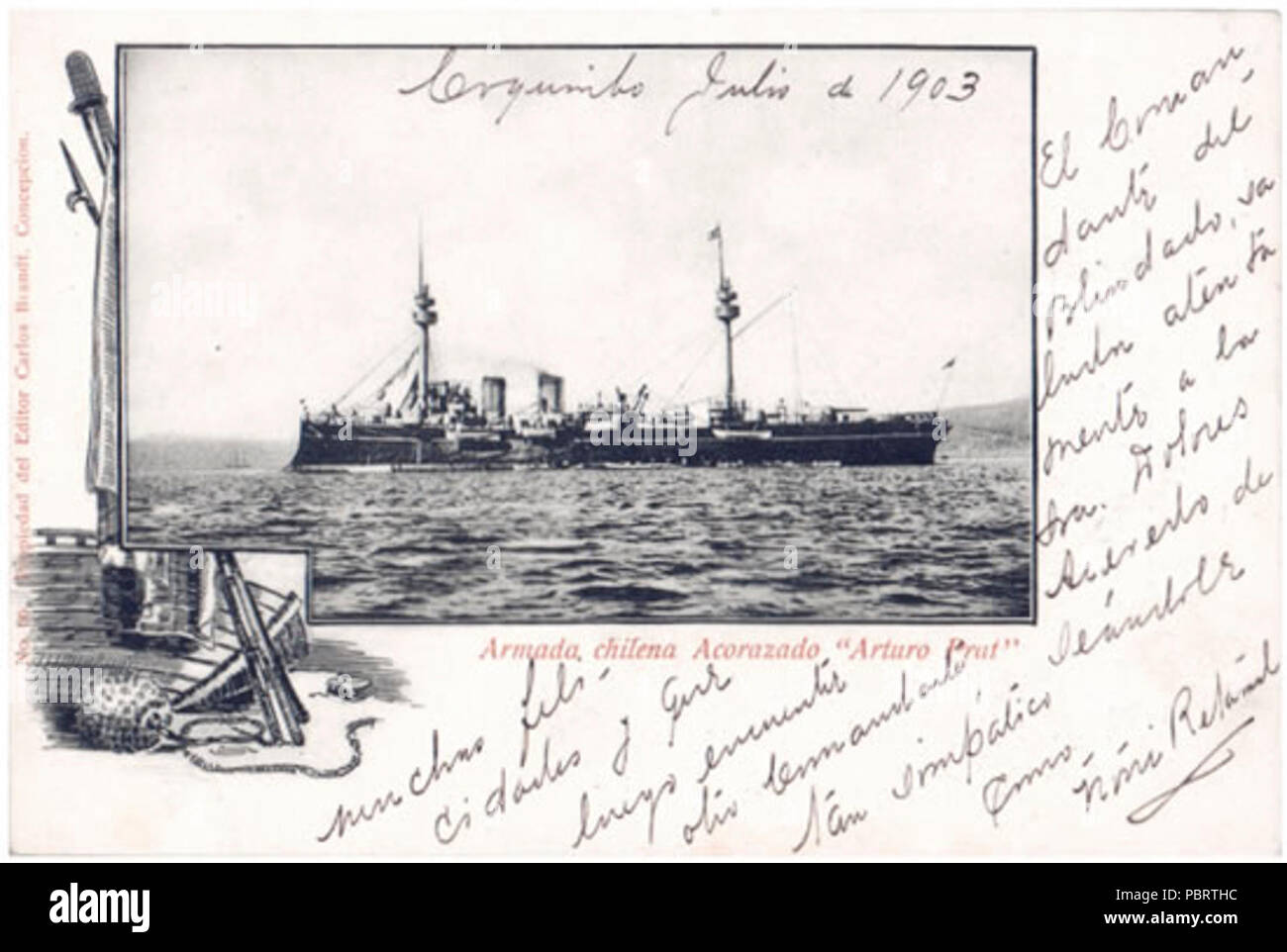 ACORAZADO CAPITÁN PRAT (2DO Stock Photo - Alamy