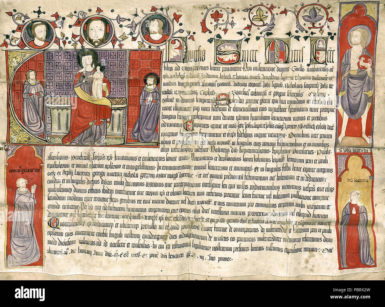 Acte écrit à Avignon au nom de Benoît XII par l'archevêque Antivari ...