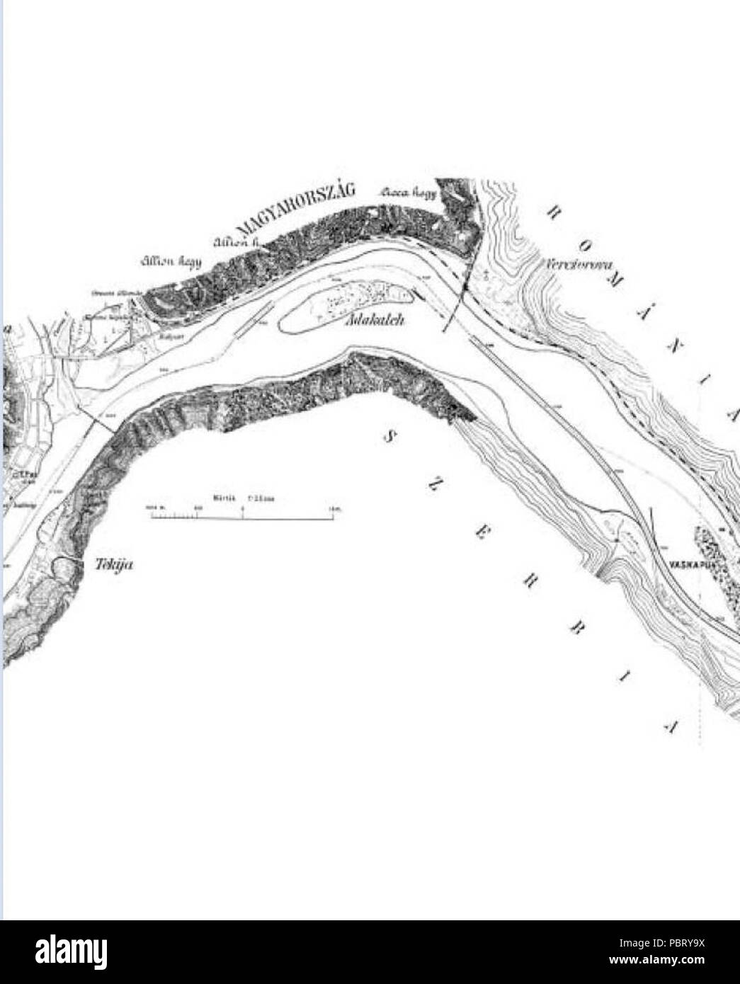 Ada Kaleh szigete 1918 körül Stock Photo - Alamy