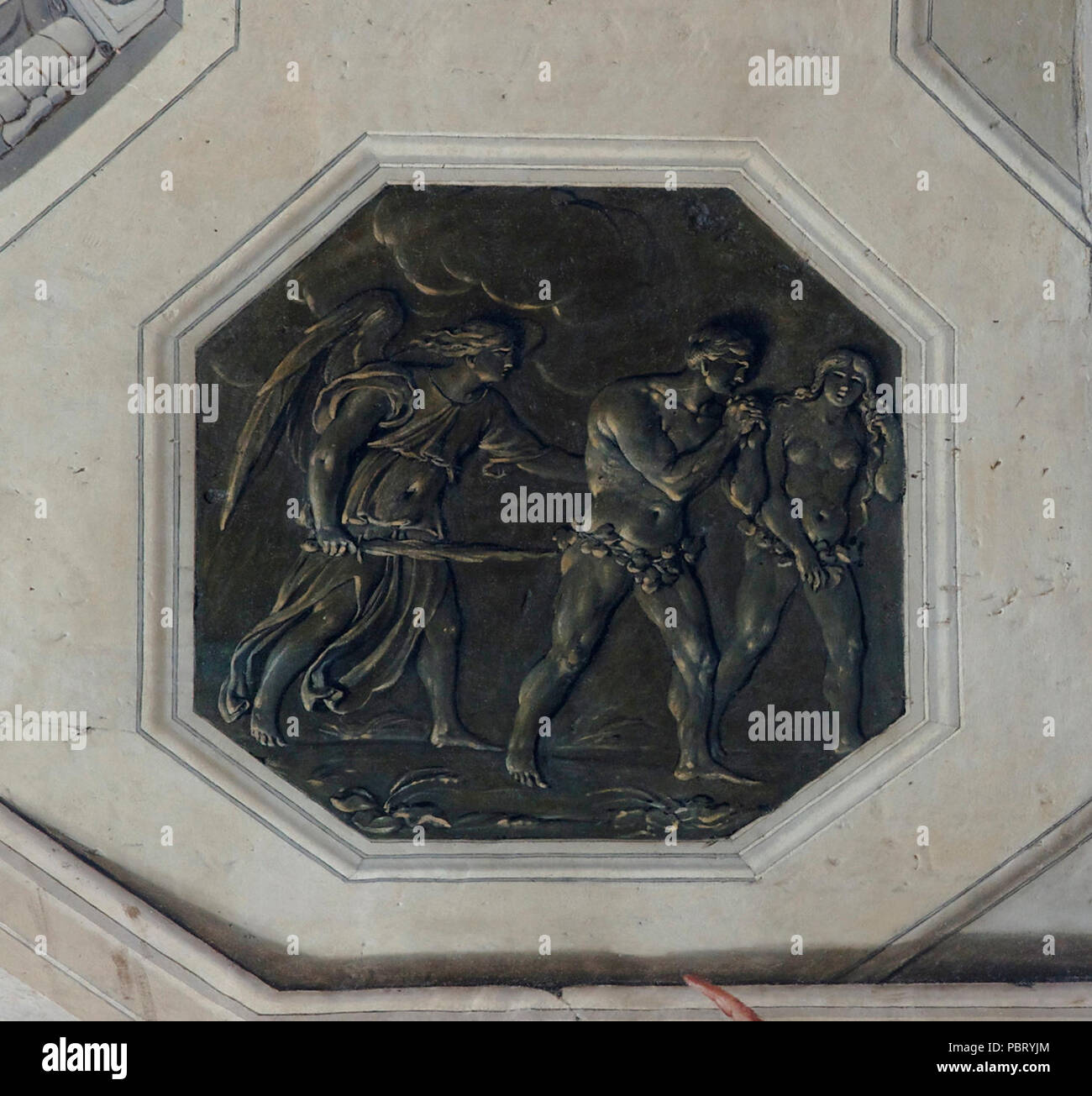 Adam & Eve chassés du Paradis 1 Stock Photo - Alamy