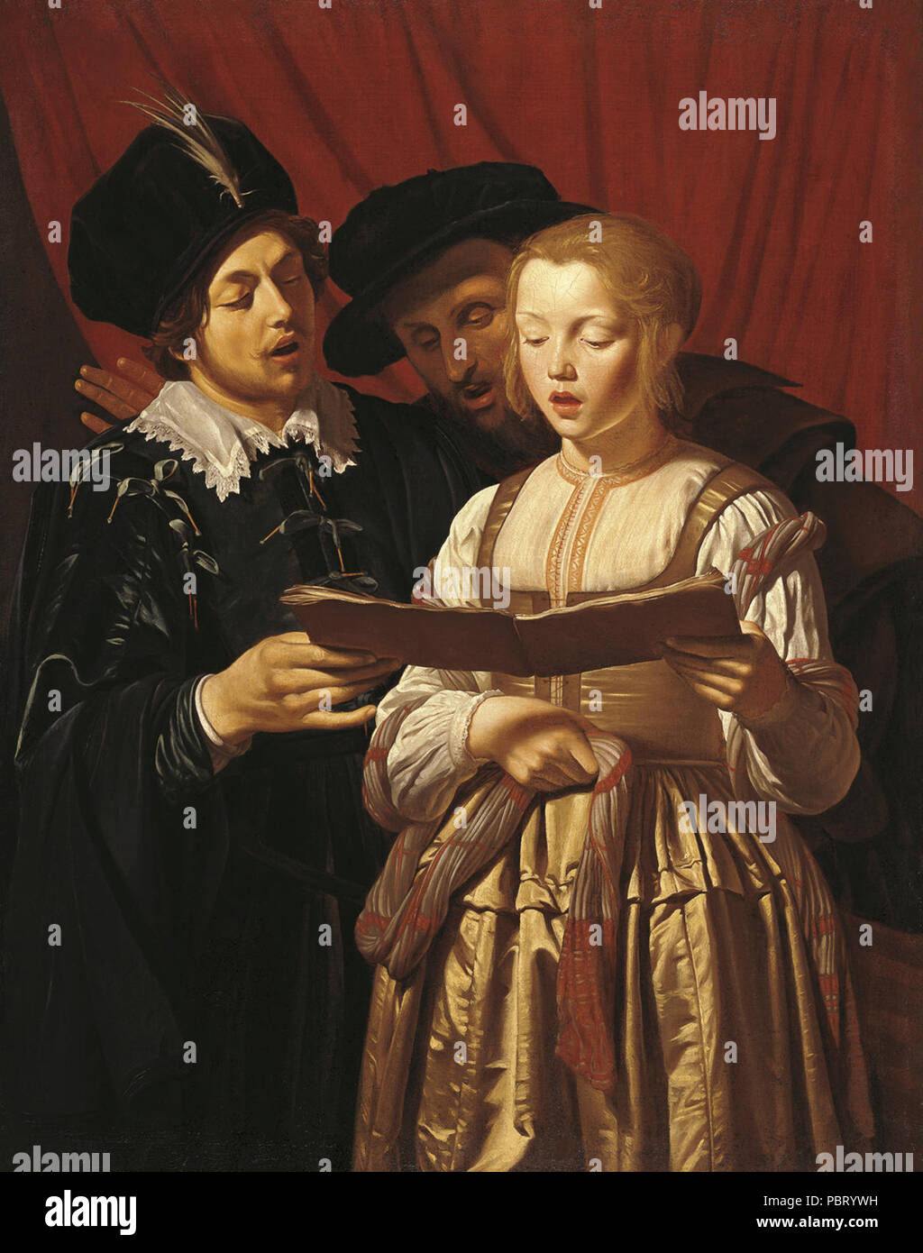 Adam de Coster - Three Singers Stock Photo - Alamy