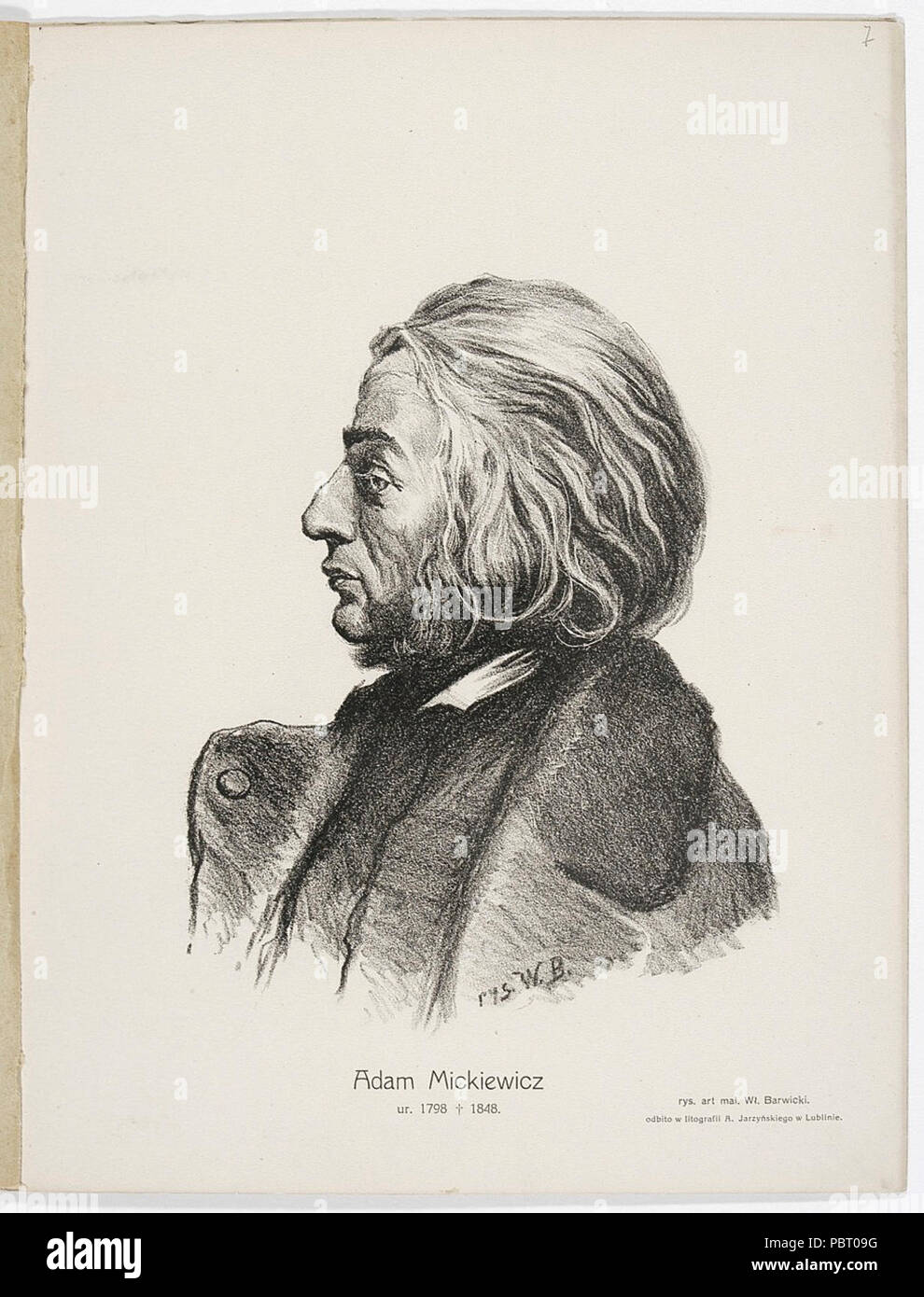 Adam Mickiewicz by Barwicki Stock Photo - Alamy