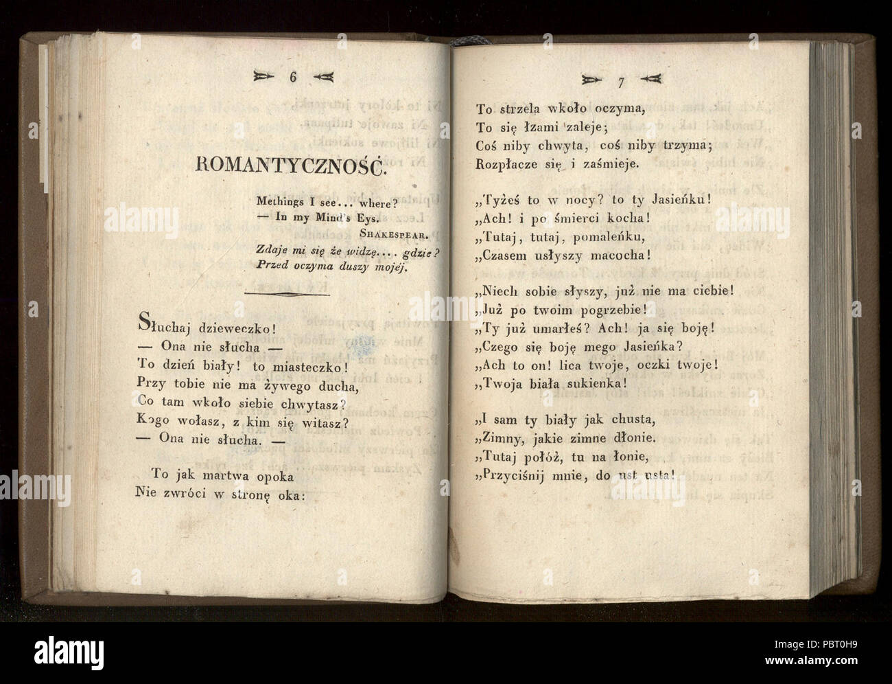 Adam Mickiewicz, Romantyczność Stock Photo - Alamy