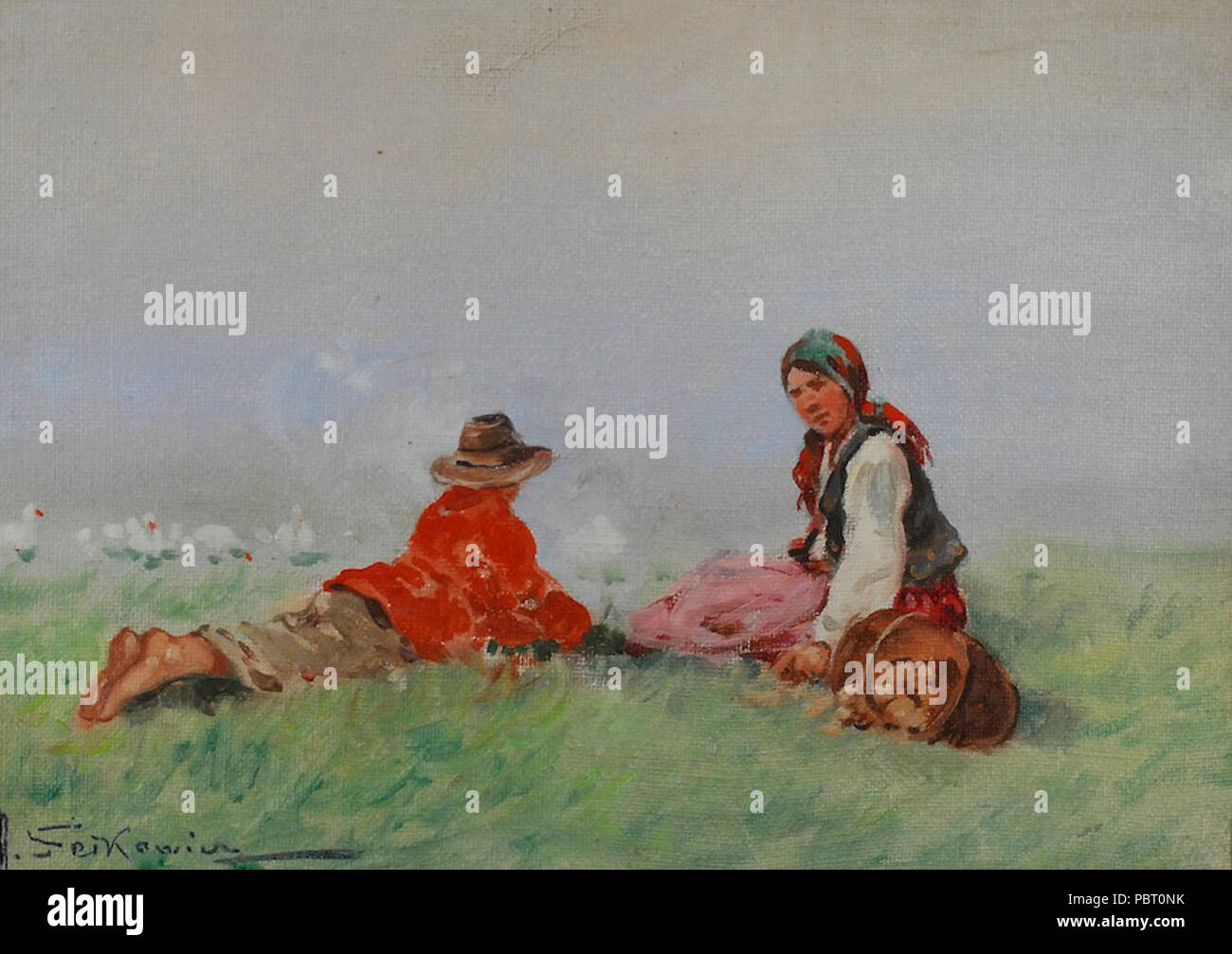 Adam Setkowicz - Na łące Stock Photo - Alamy