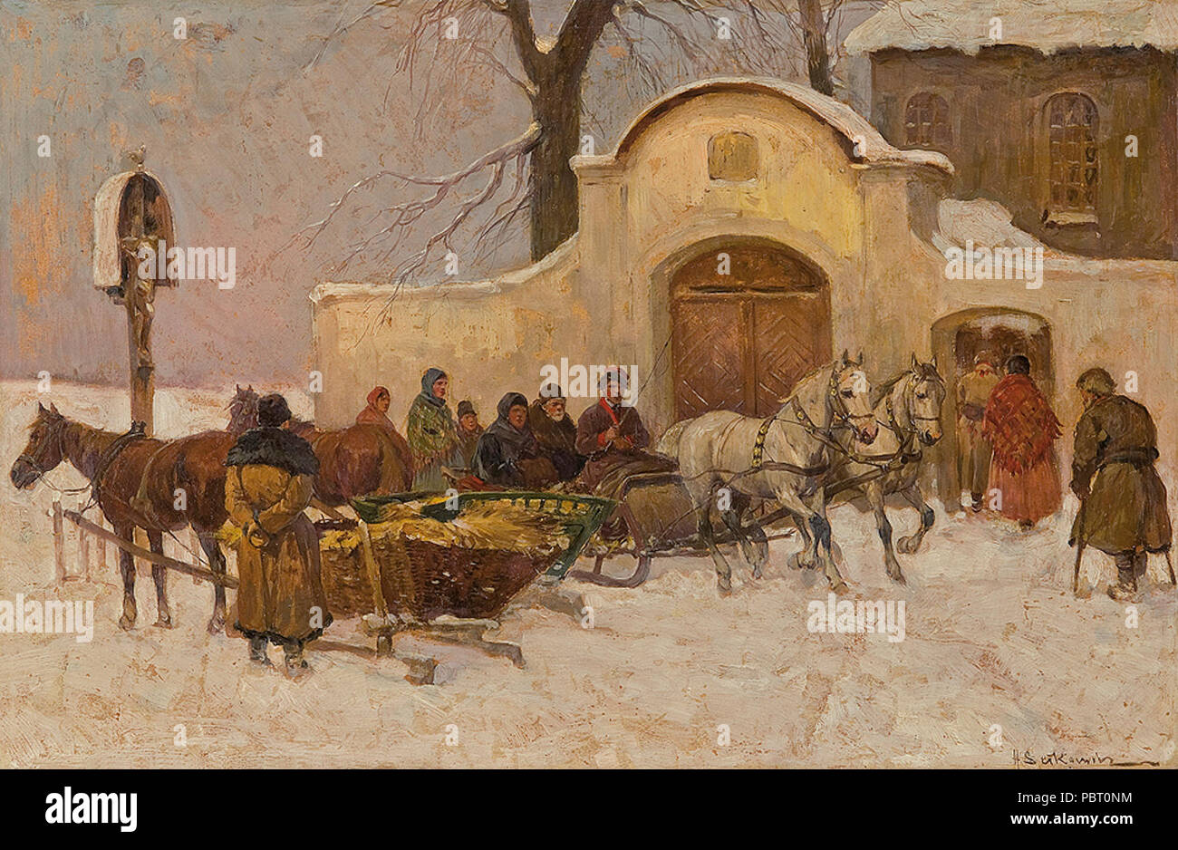 Adam Setkowicz - Niedziela na wsi Stock Photo - Alamy