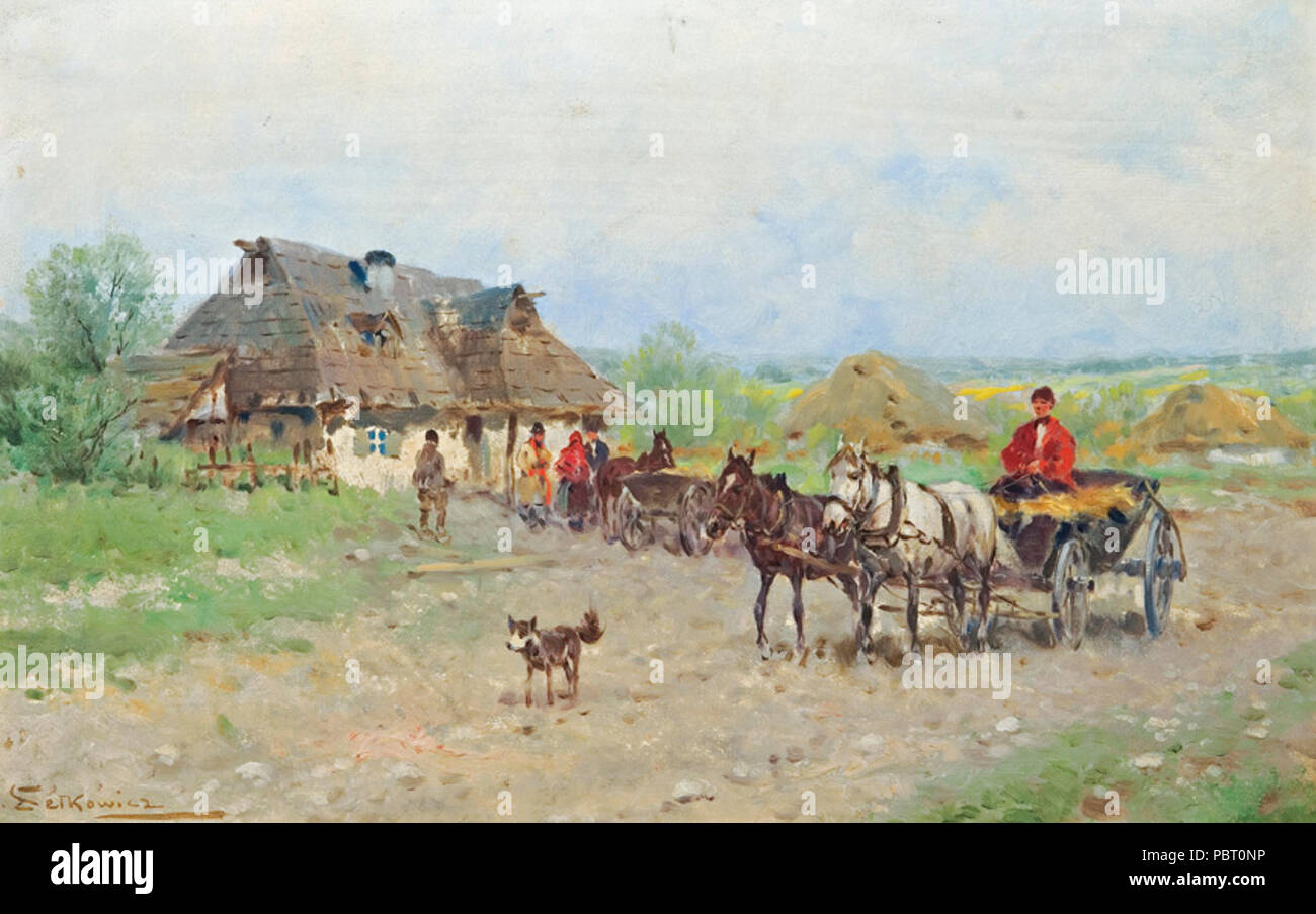 Adam Setkowicz - Przed karczmą 1920 Stock Photo - Alamy