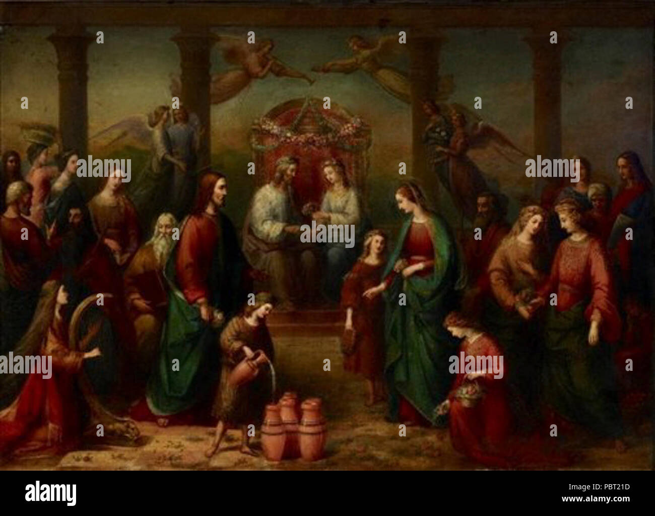 Adelaide Ironside The marriage at Cana of Galilee Stock Photo - Alamy