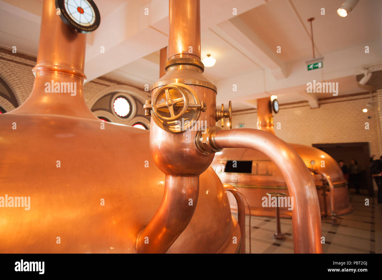 AMSTERDAM, NETHERLANDS - JUN 3, 2015: Interior of the Heineken ...