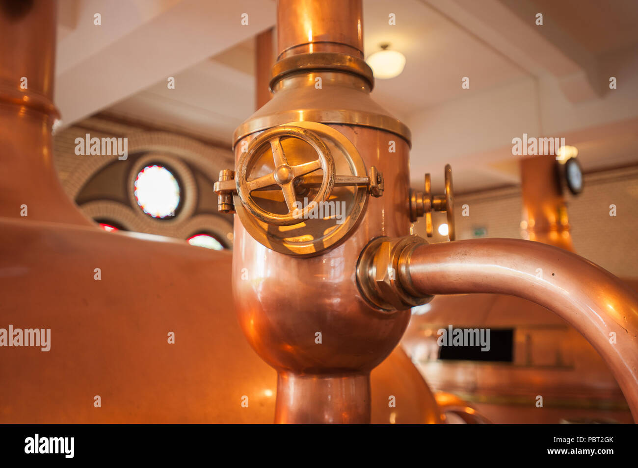 AMSTERDAM, NETHERLANDS - JUN 3, 2015: Interior of the Heineken ...