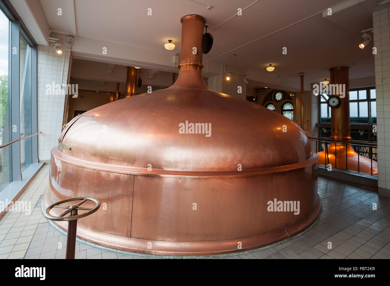 AMSTERDAM, NETHERLANDS - JUN 3, 2015: Interior of the Heineken ...
