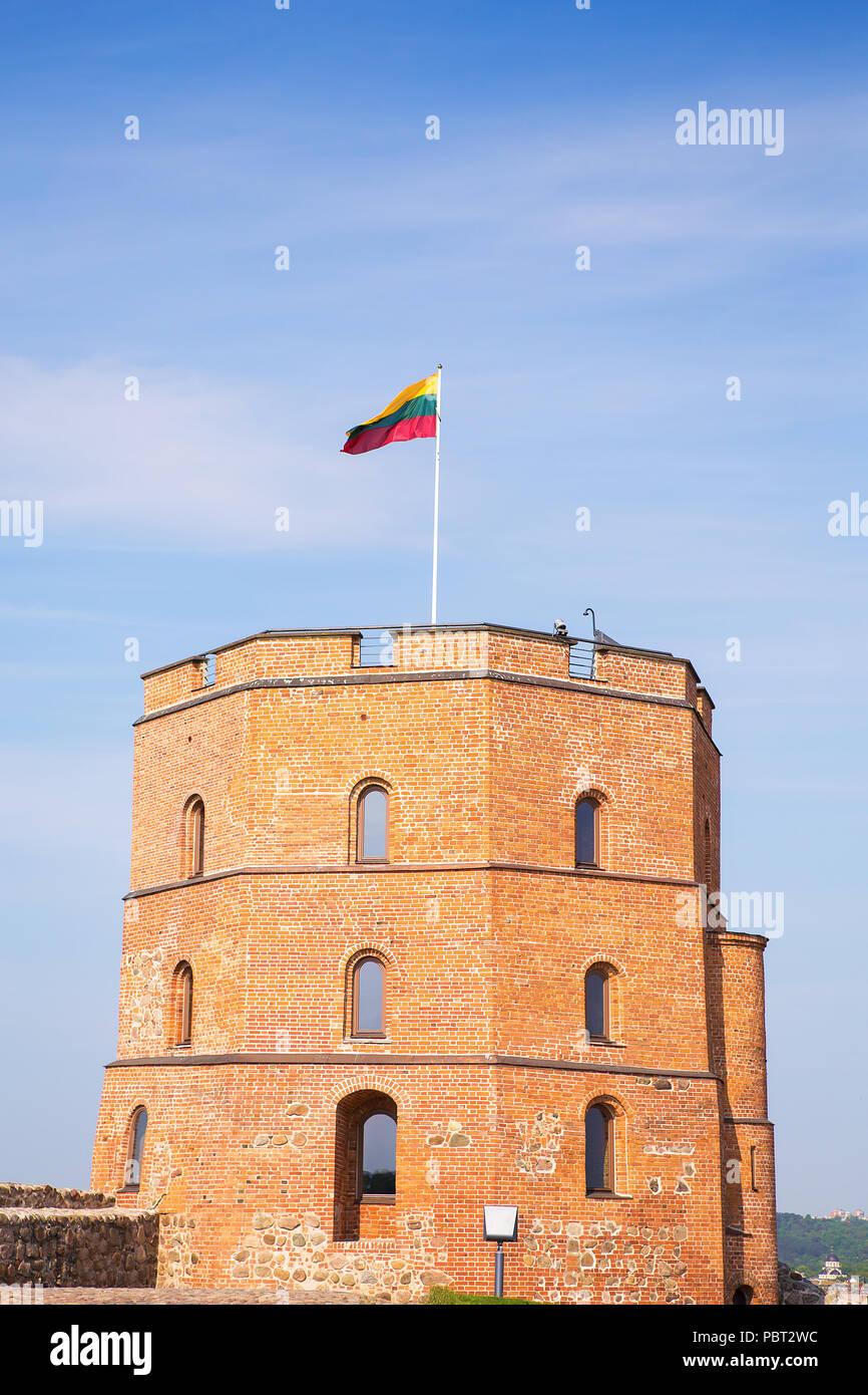 Tower Of Gediminas In Vilnius. Historic Symbol Of The City Of Vilnius ...