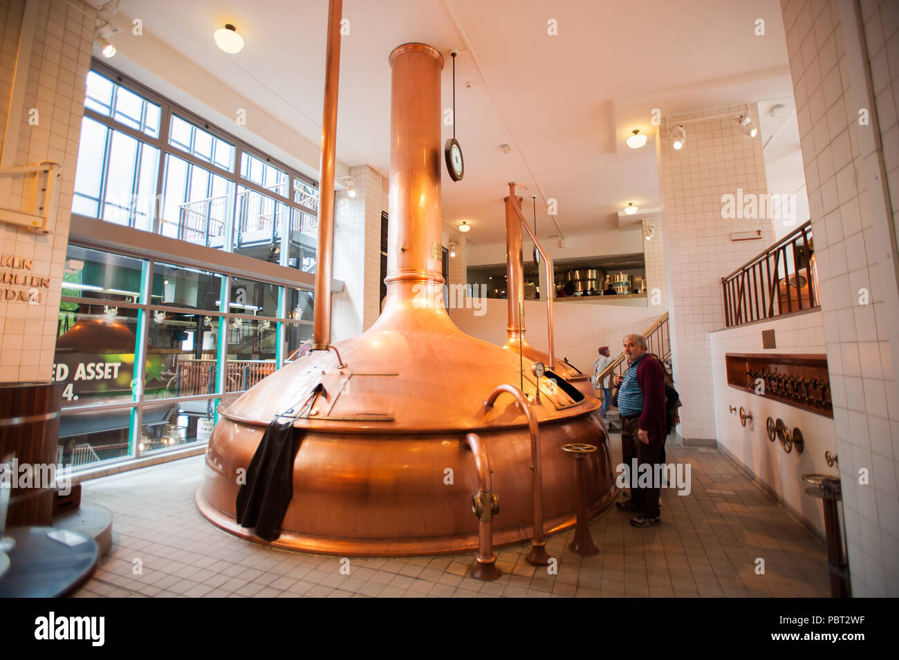 AMSTERDAM, NETHERLANDS - JUN 3, 2015: Interior of the Heineken ...
