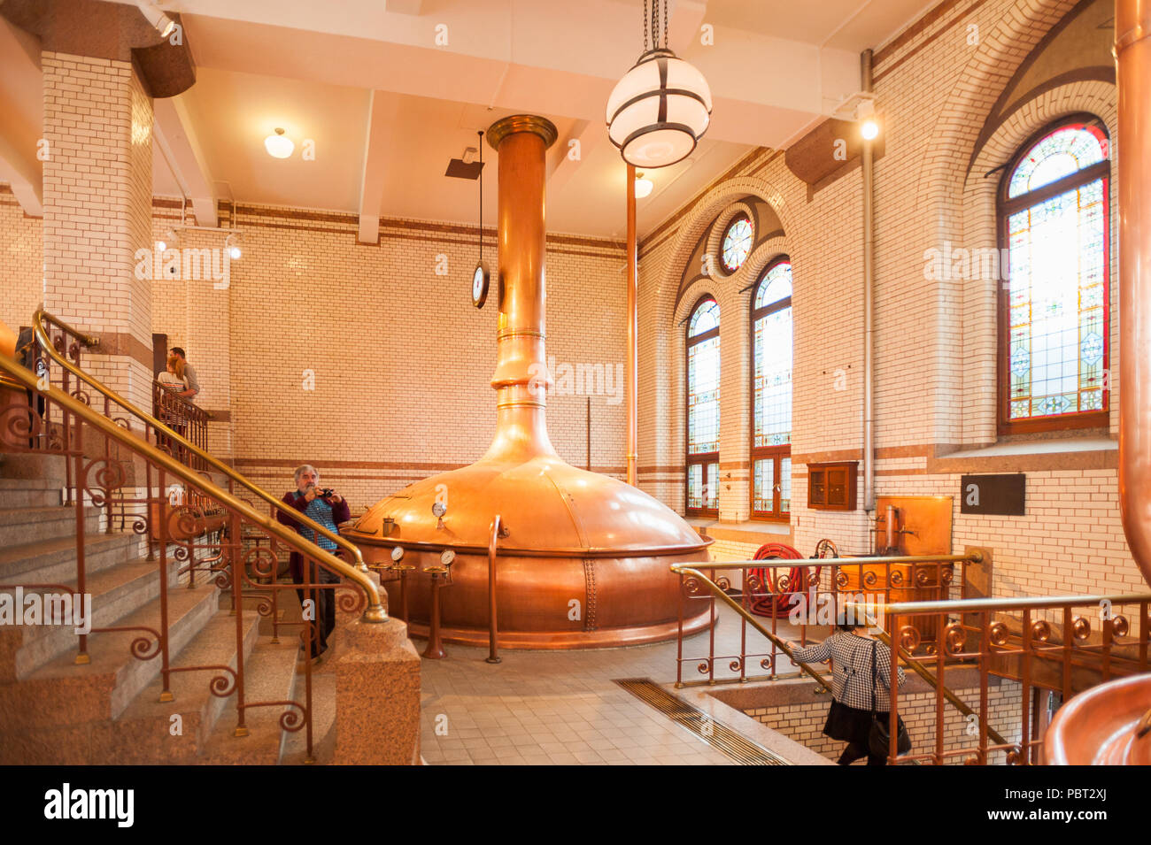 AMSTERDAM, NETHERLANDS - JUN 3, 2015: Interior of the Heineken ...