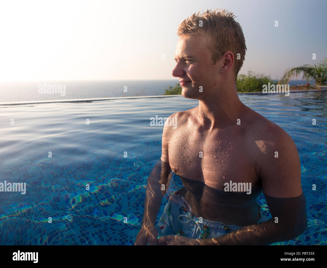 Man pecs muscles hi-res stock photography and images - Alamy