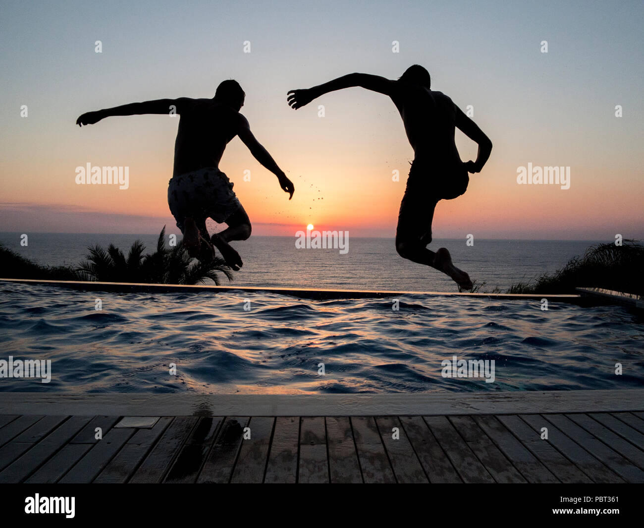 Kids jump pool hi-res stock photography and images - Alamy