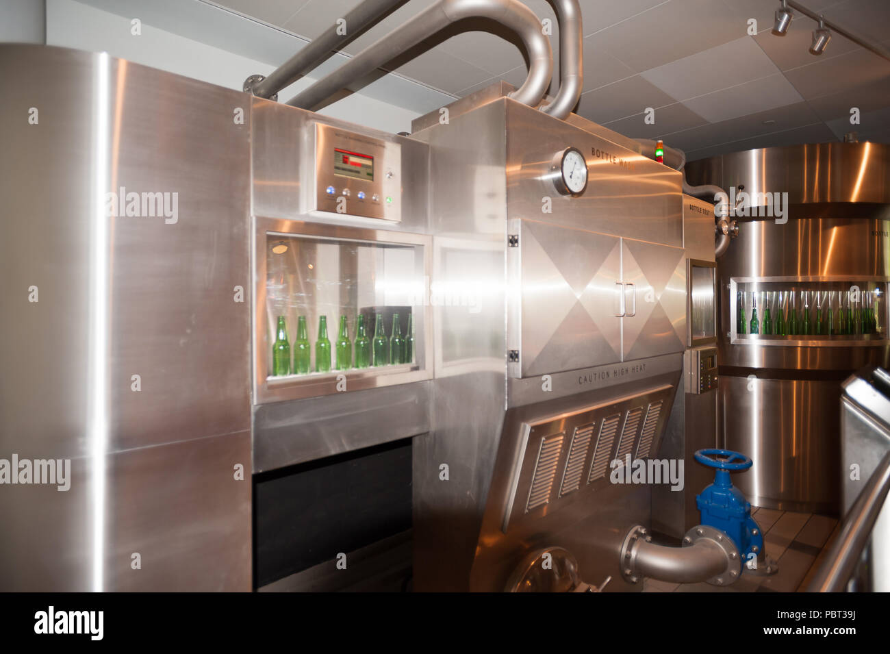 AMSTERDAM, NETHERLANDS - JUN 3, 2015: Bottles of Heineken at the ...