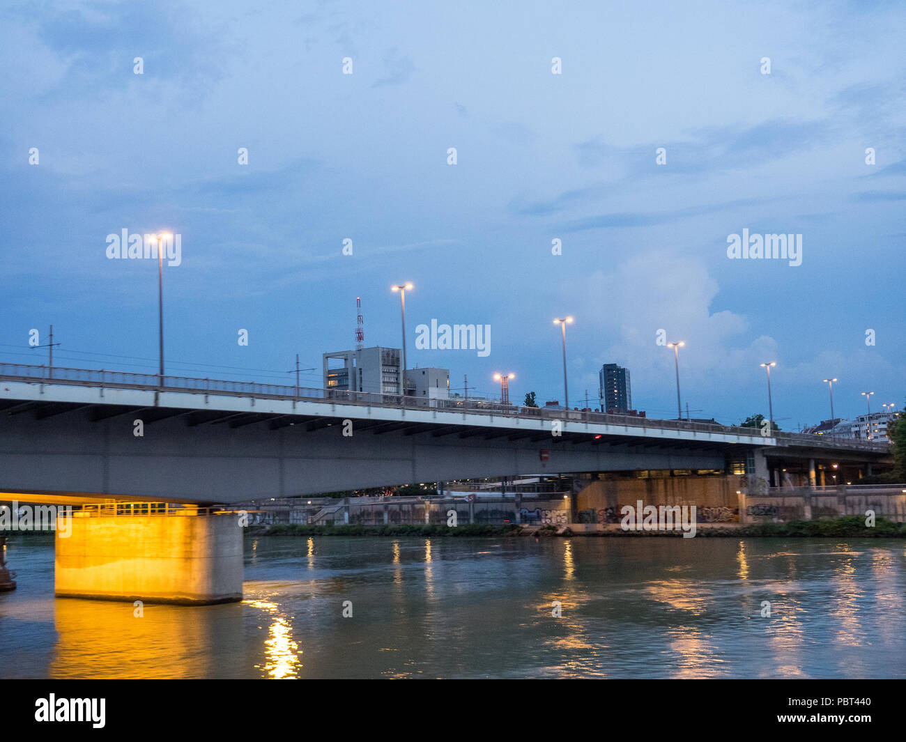 Vienna at night Stock Photo - Alamy