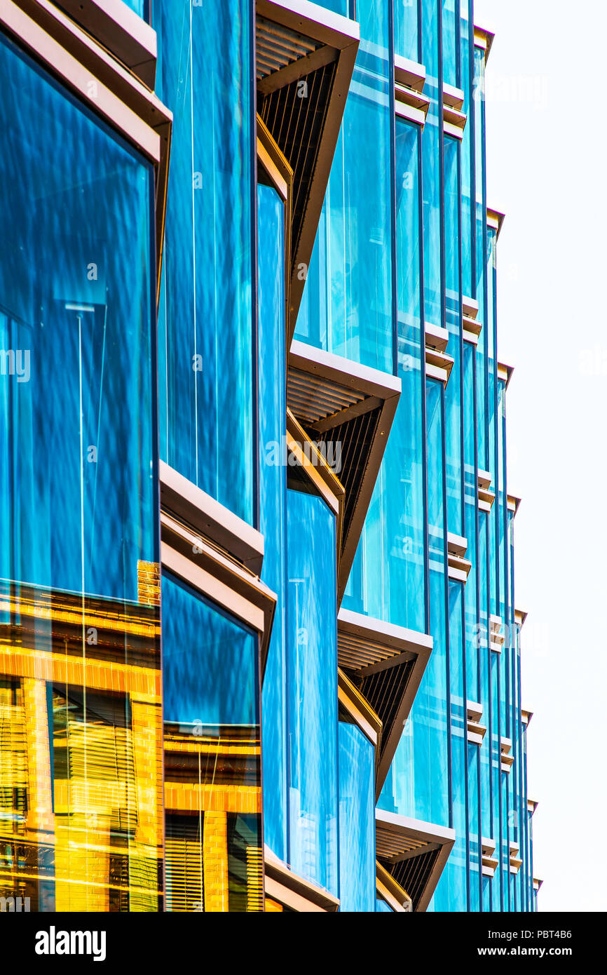 Berlin reflected, reflections of buildings in the glass of other ...