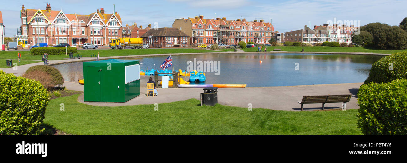 Oyster Pond Boating Lake Littlehampton High Resolution Stock ...