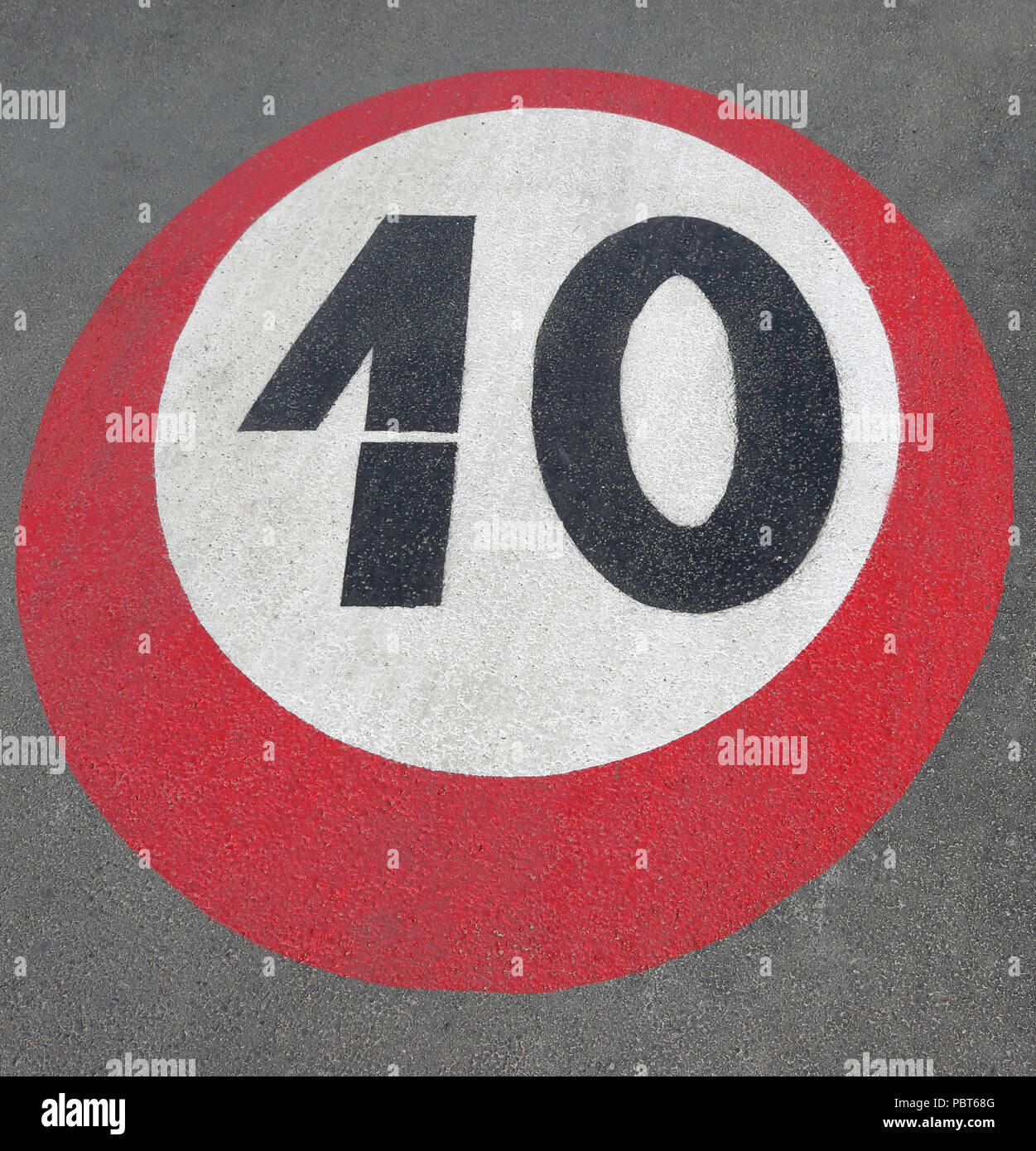 Red circular sign with white writing hi-res stock photography and ...