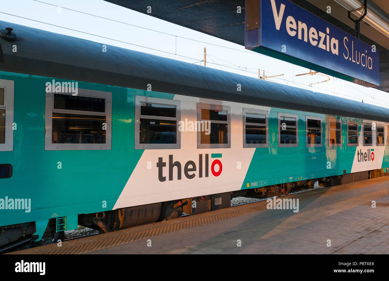 Thello overnight passenger train between Paris and Venice in Venezia S ...