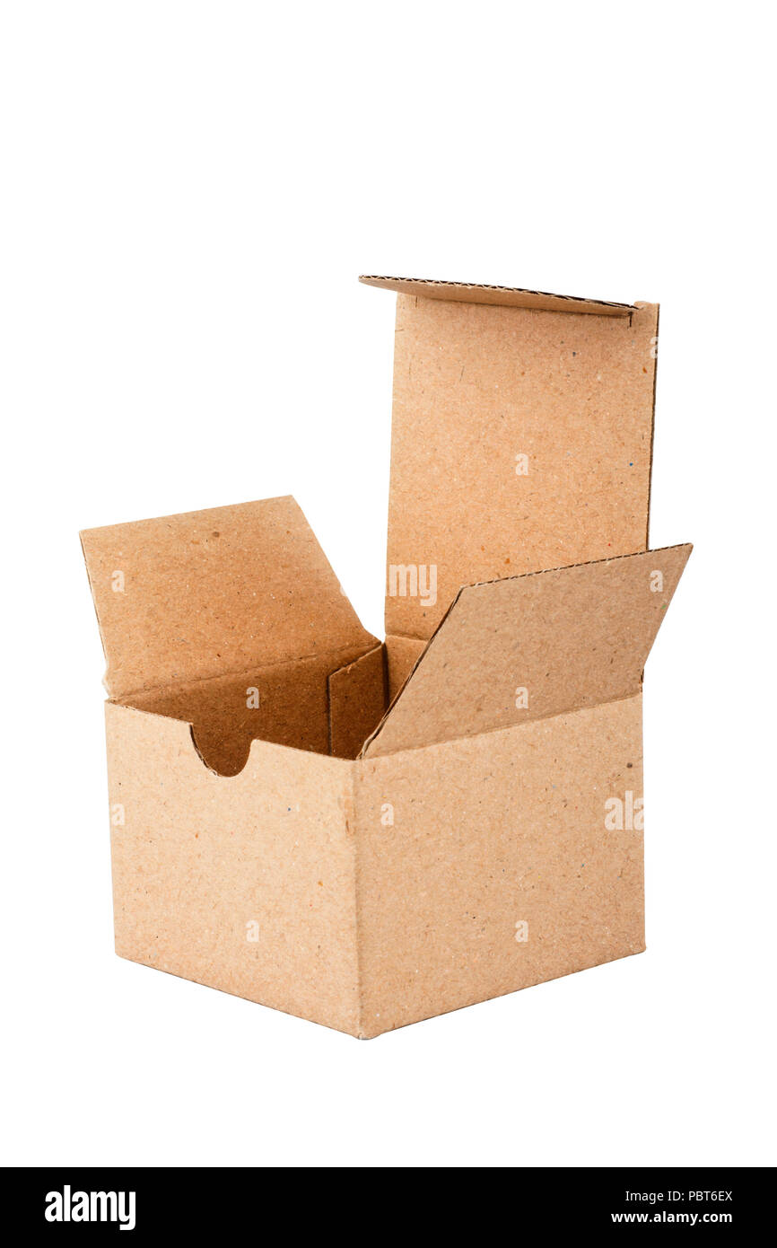 Box package delivery cardboard carton isolated on white background ...