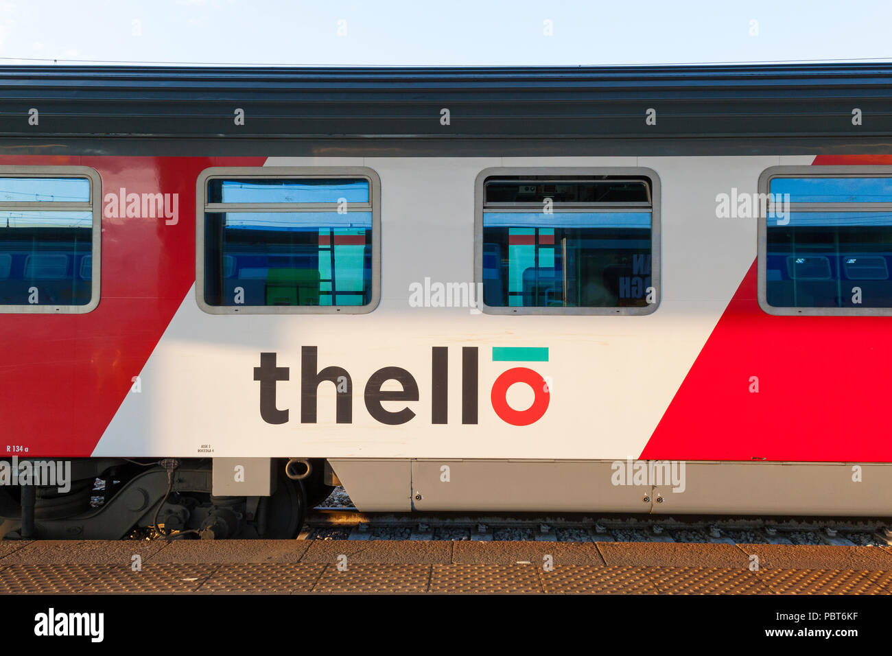 Thello overnight passenger train between Paris and Venice in Venezia S ...
