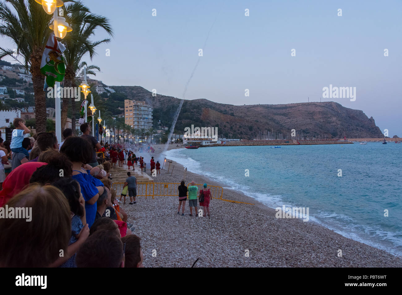 Xabia, Spain. July 2018: Festivities of Moors and Christians on the ...