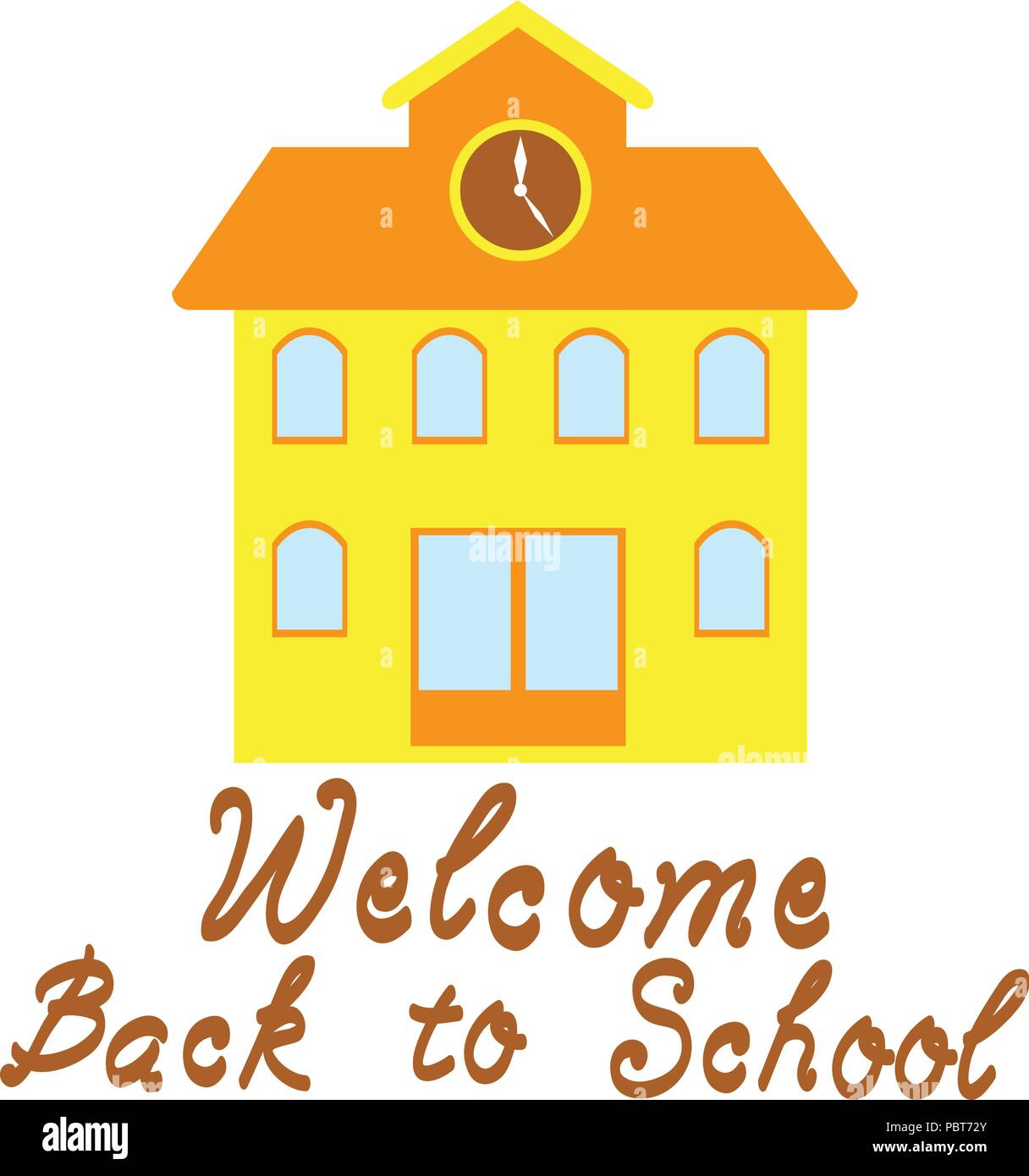 Bienvenido A La Escuela Clipart Temporada Escolar De Dibujos Animados