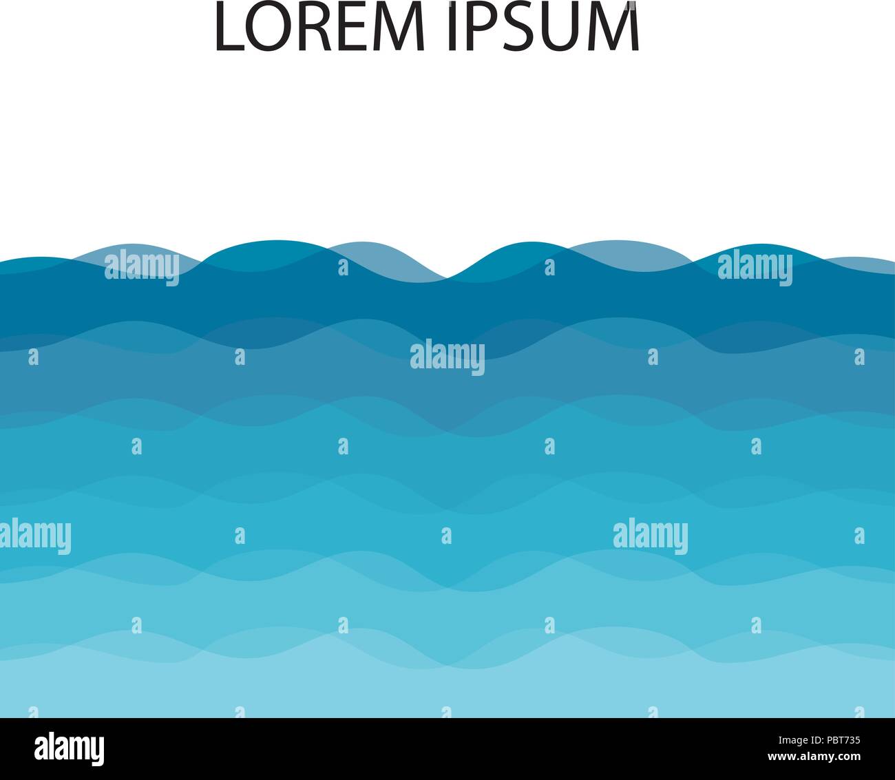 Vector illustration of waves texture background. water waves abstract ...
