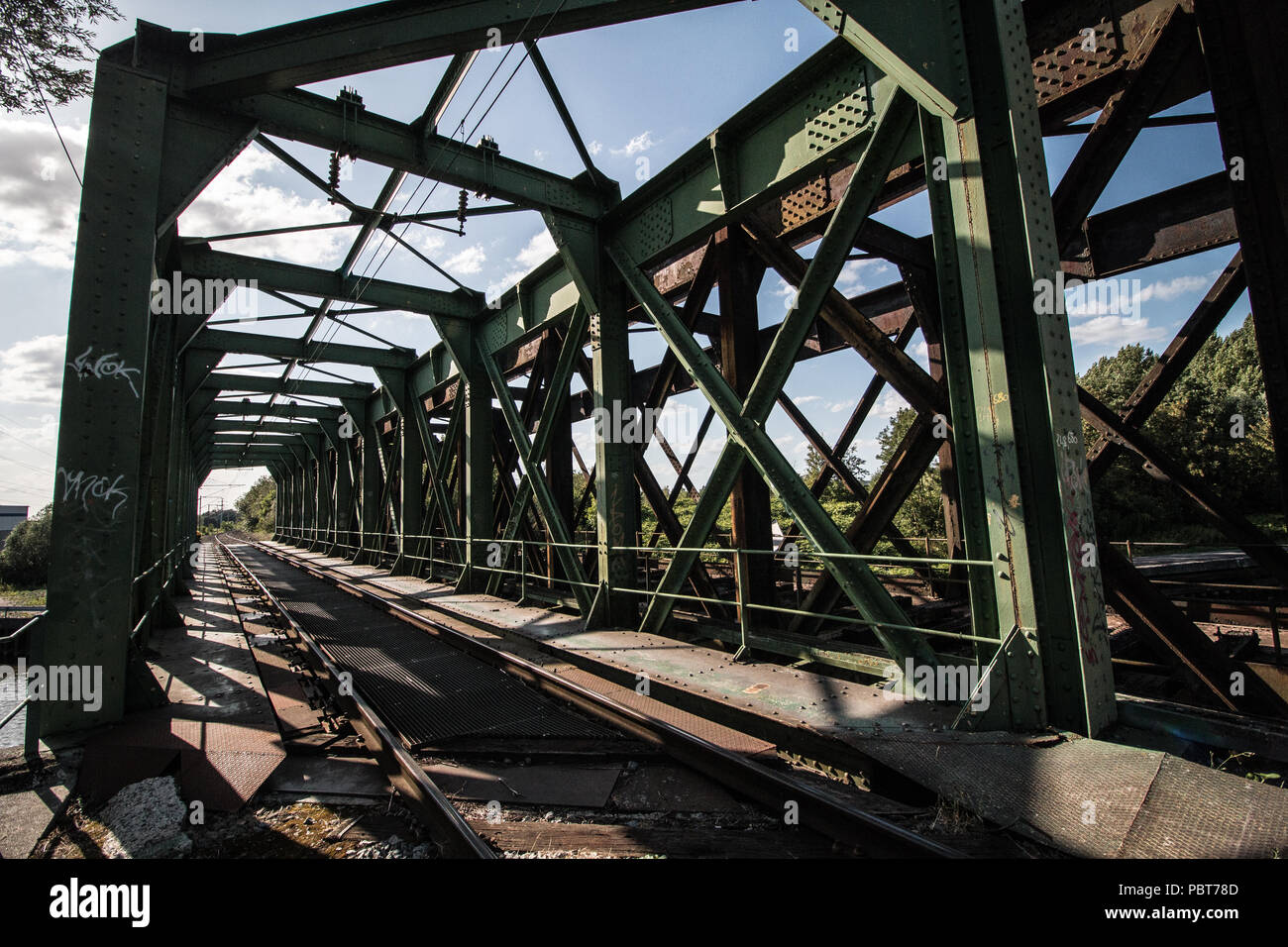 Railway, bridges, train Stock Photo - Alamy