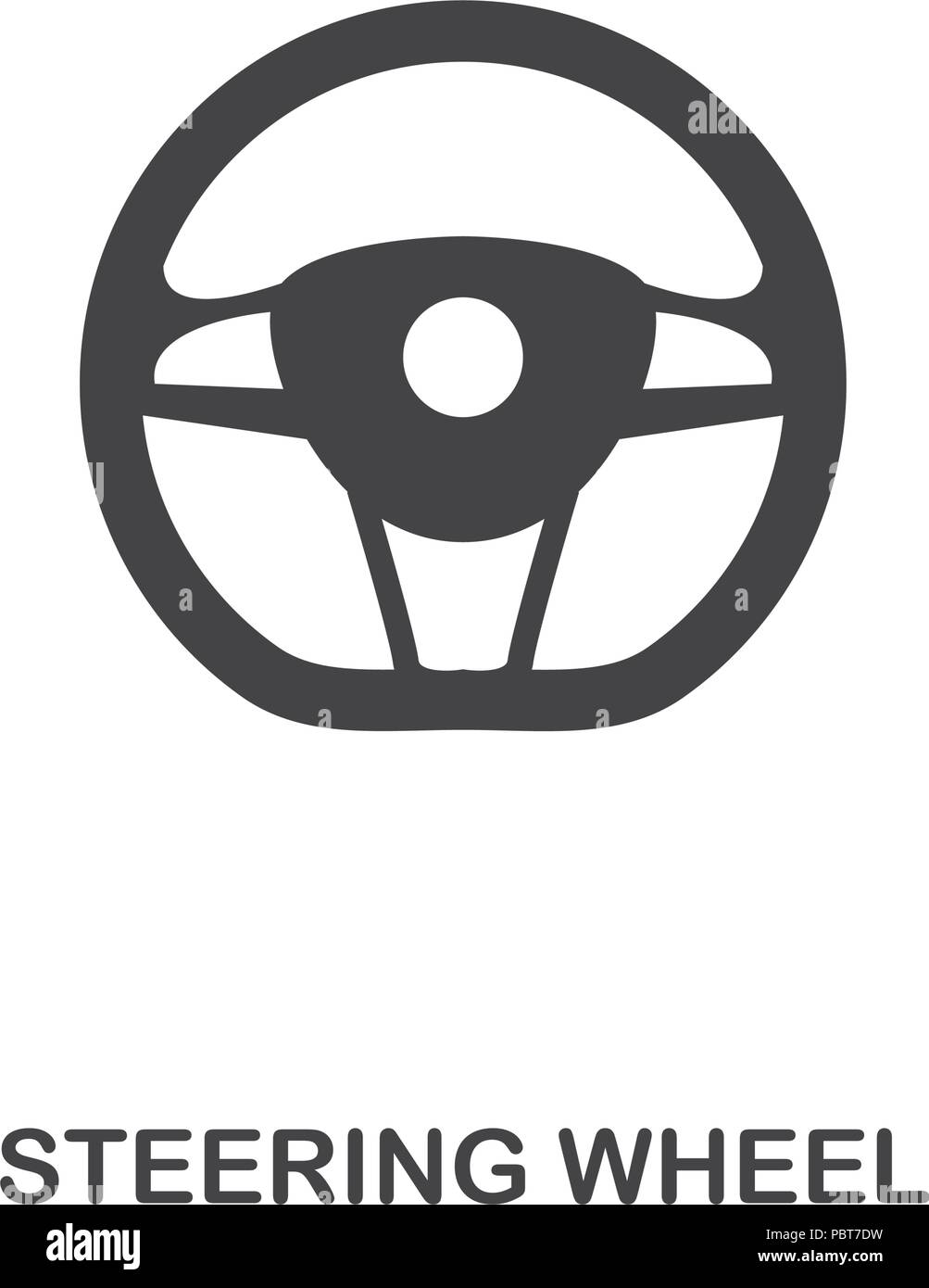 Steering Wheel creative icon. Simple element illustration. Steering ...