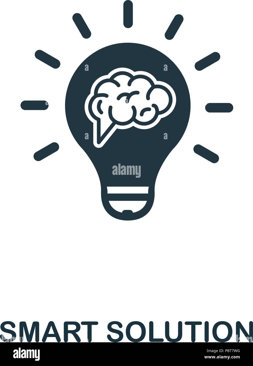 Smart Solution creative icon. Simple element illustration. Smart ...