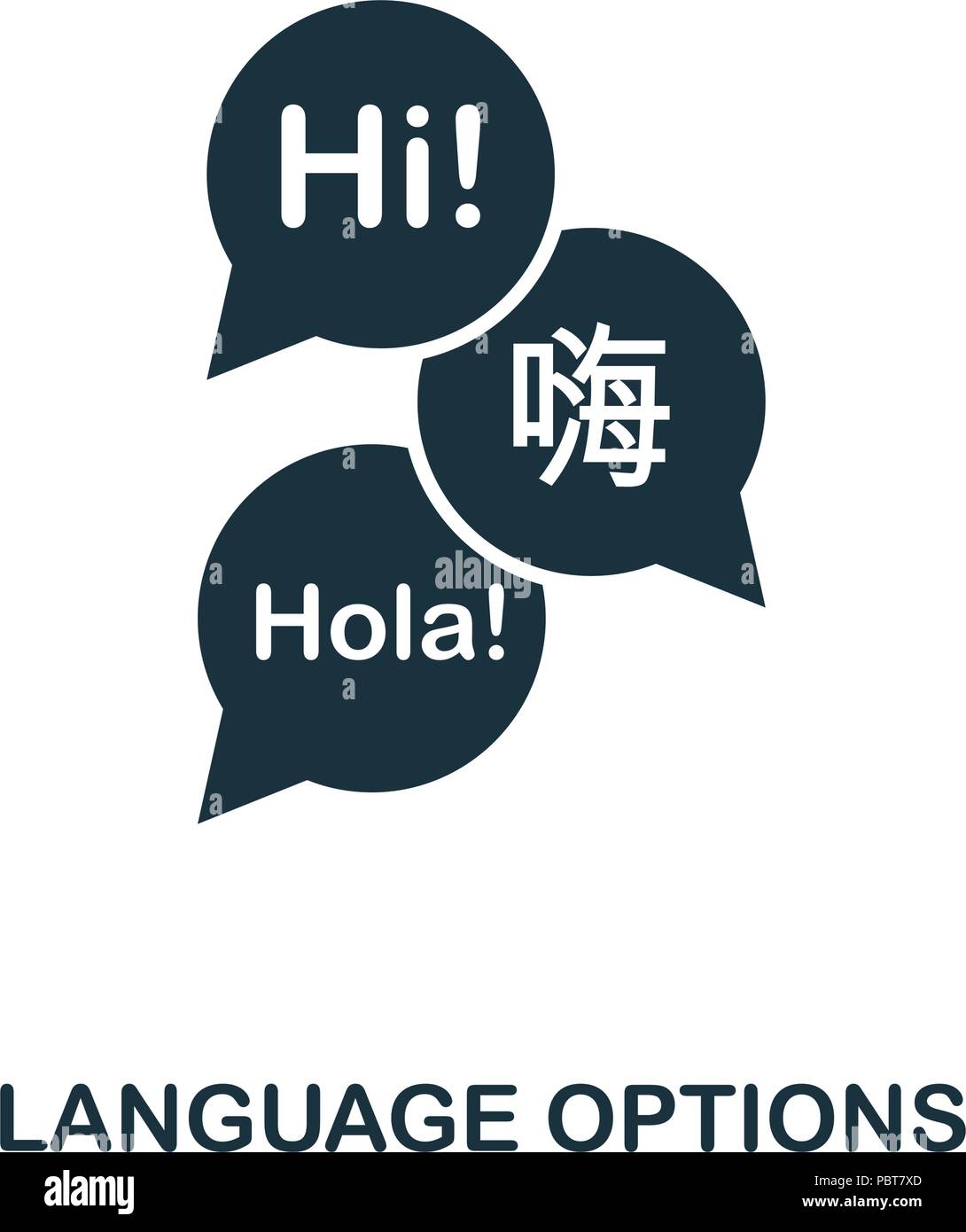 Language Options creative icon. Simple element illustration. Language ...