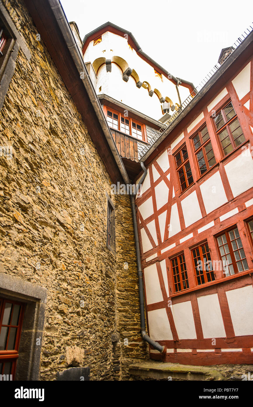 BRAUBACH, GERMANY - JUNE 10, 2015: Old symbols in the Marksburg castle ...