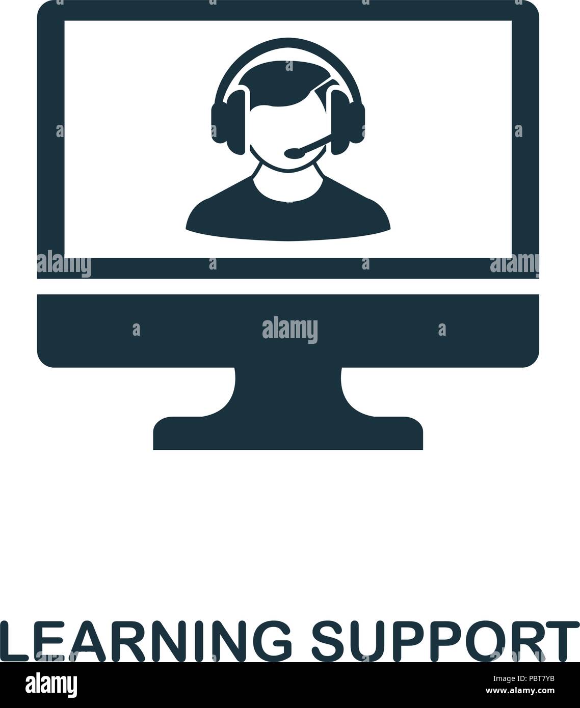 Learning Support creative icon. Simple element illustration. Learning ...