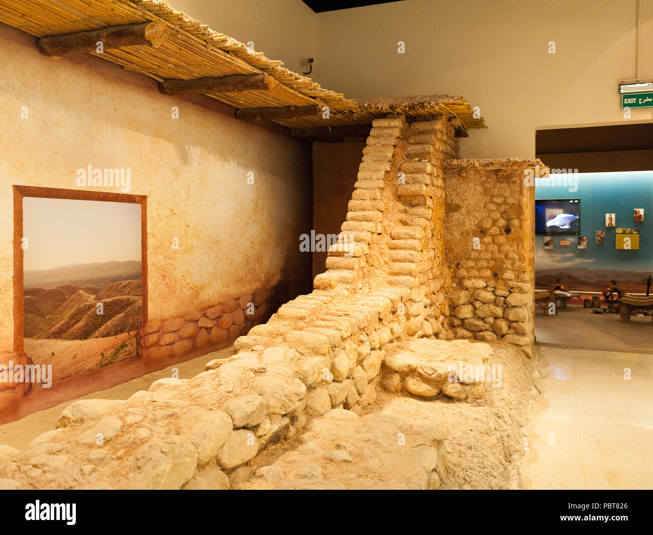 AMMAN, JORDAN - MAY 3, 2014: Interior of the Jordan Museum in Amman ...