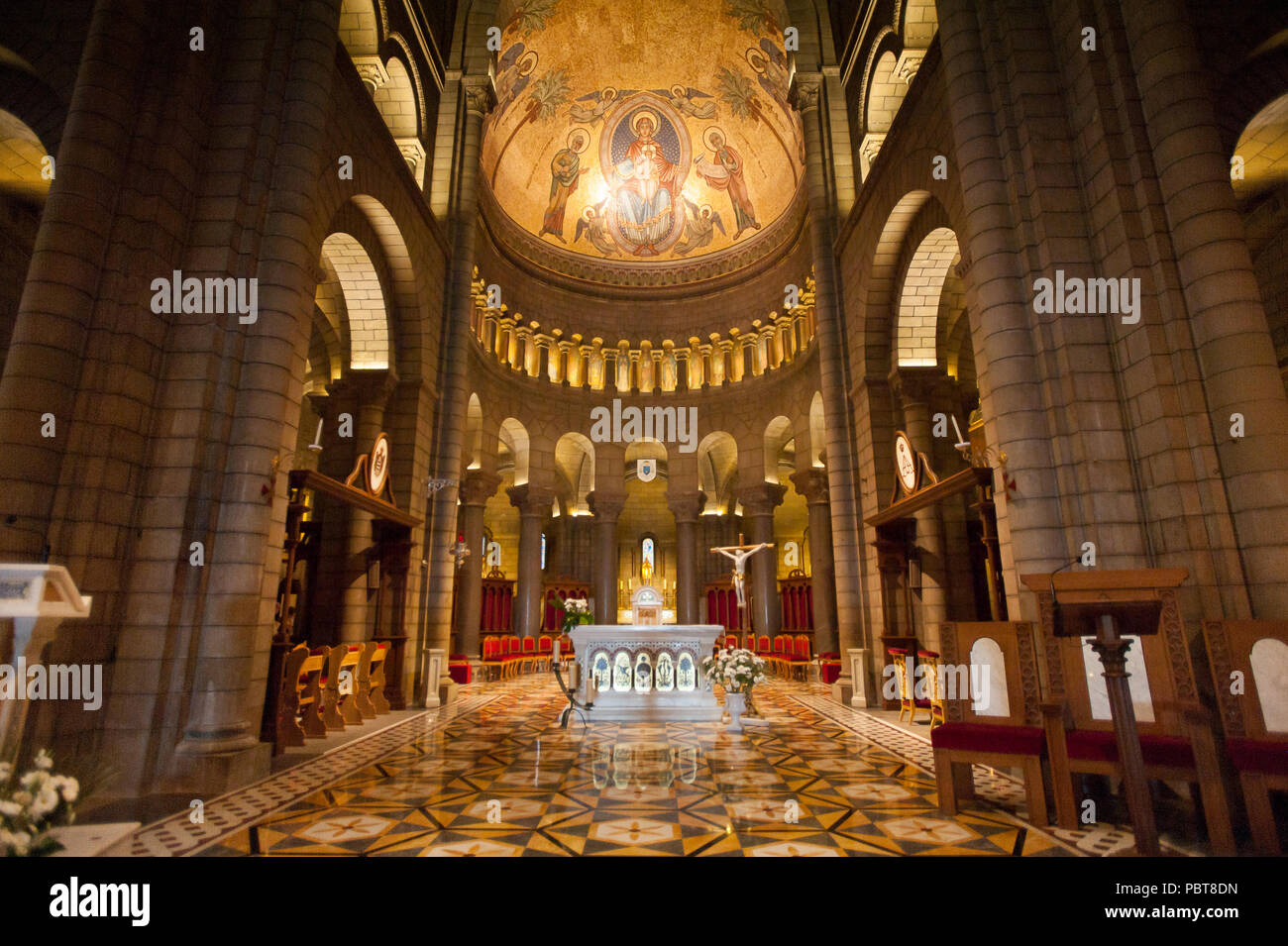 MONACO - JUNE 24, 2014: Interior of the Saint Nicholas Cathedral ...