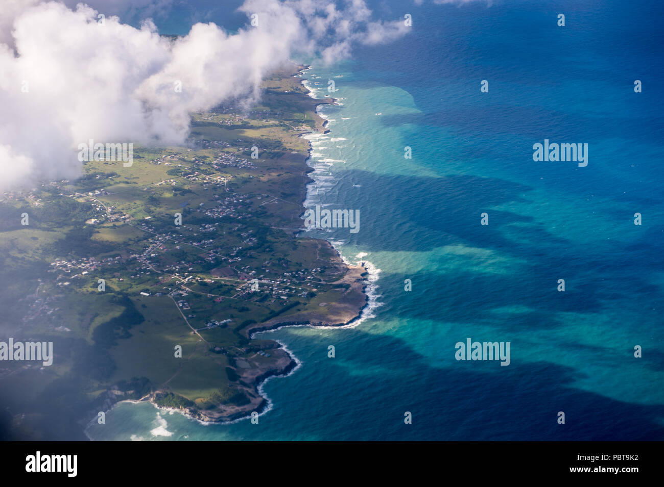 Aerial view of Barbados Stock Photo - Alamy