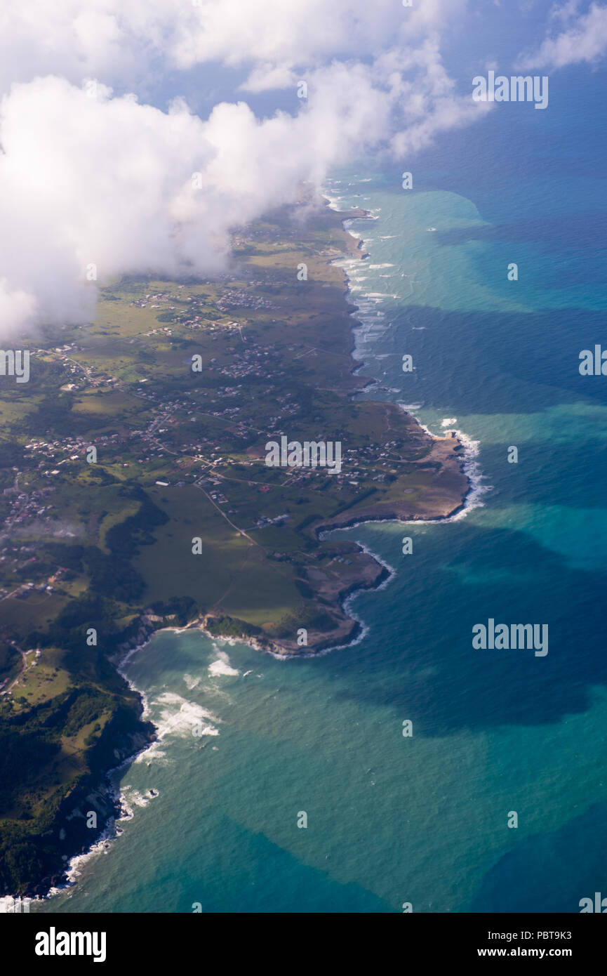 Aerial view of Barbados Stock Photo - Alamy