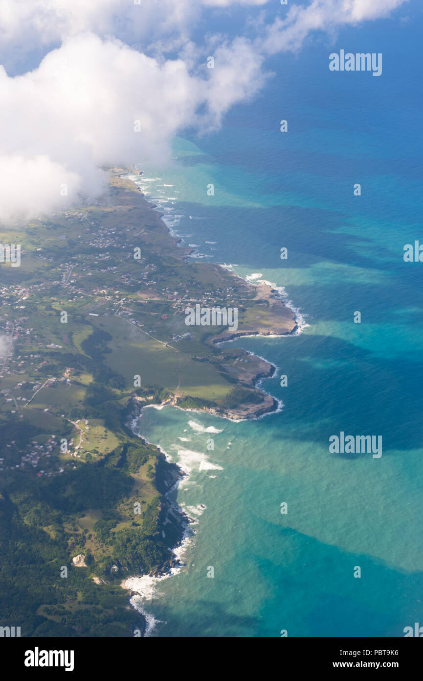 Aerial view of Barbados Stock Photo - Alamy