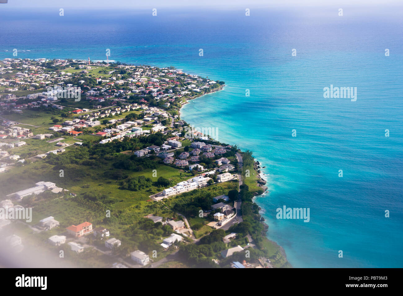 Aerial view of Barbados Stock Photo - Alamy