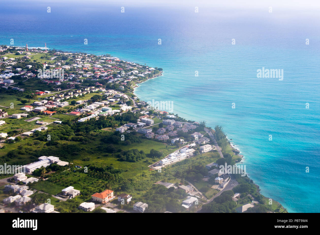 Aerial view of Barbados Stock Photo - Alamy
