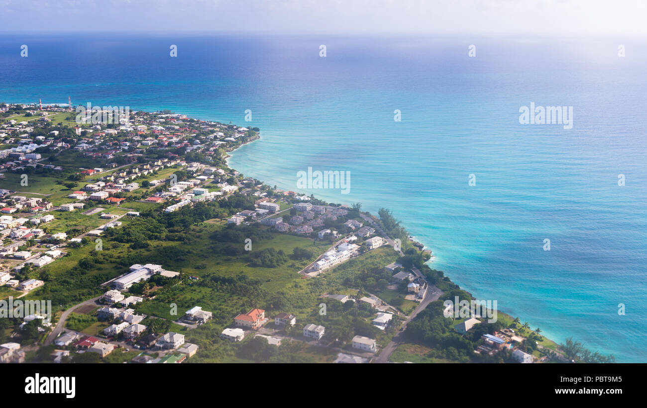 Aerial view of Barbados Stock Photo - Alamy