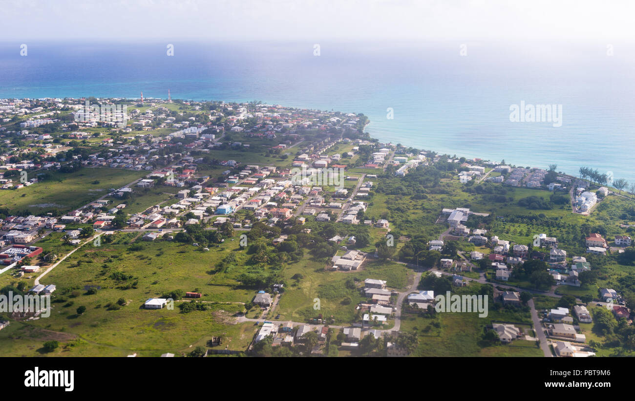 Aerial view of Barbados Stock Photo - Alamy