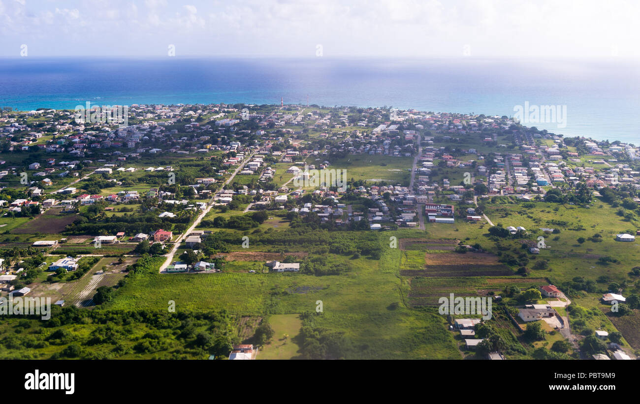 Aerial view of Barbados Stock Photo - Alamy