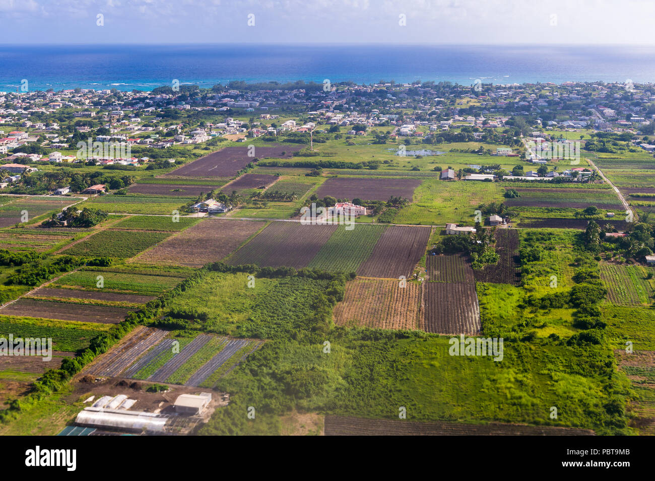 Aerial view of Barbados Stock Photo - Alamy