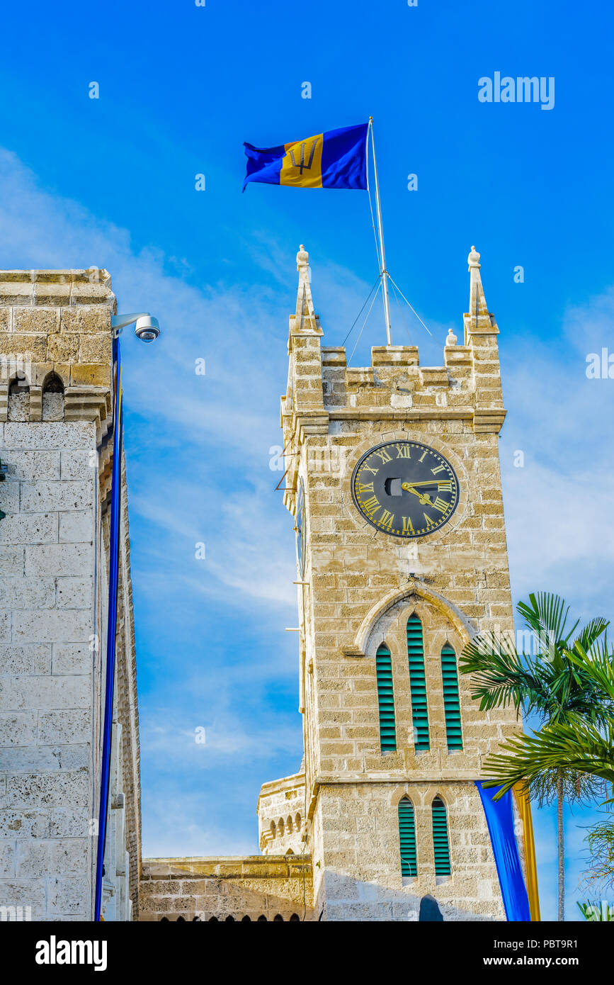 Parliament Building of Bridge town in Barbados. Historic Bridgetown and ...
