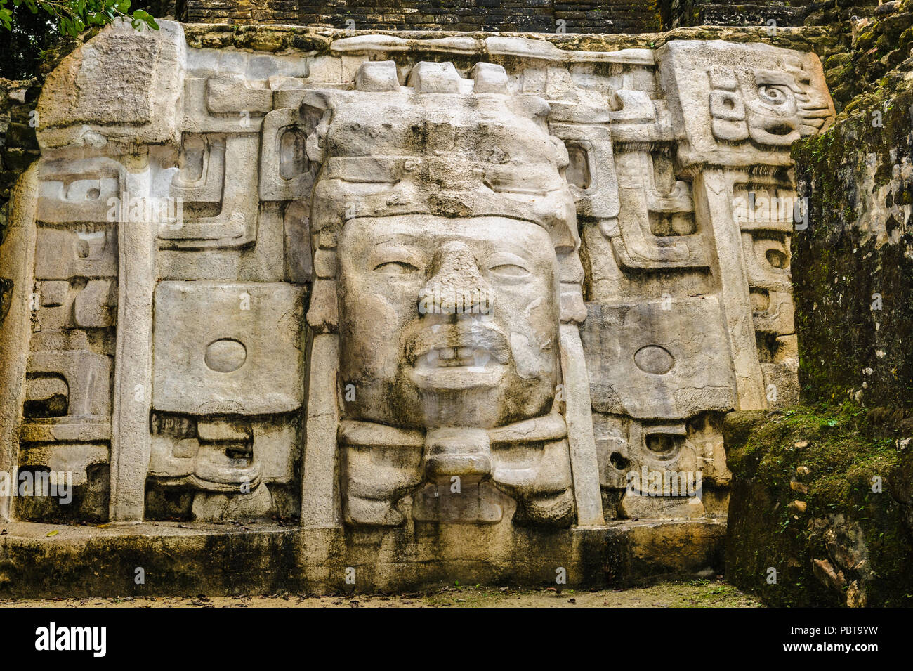Maya archtitecture and the symbols of Maya Stock Photo - Alamy