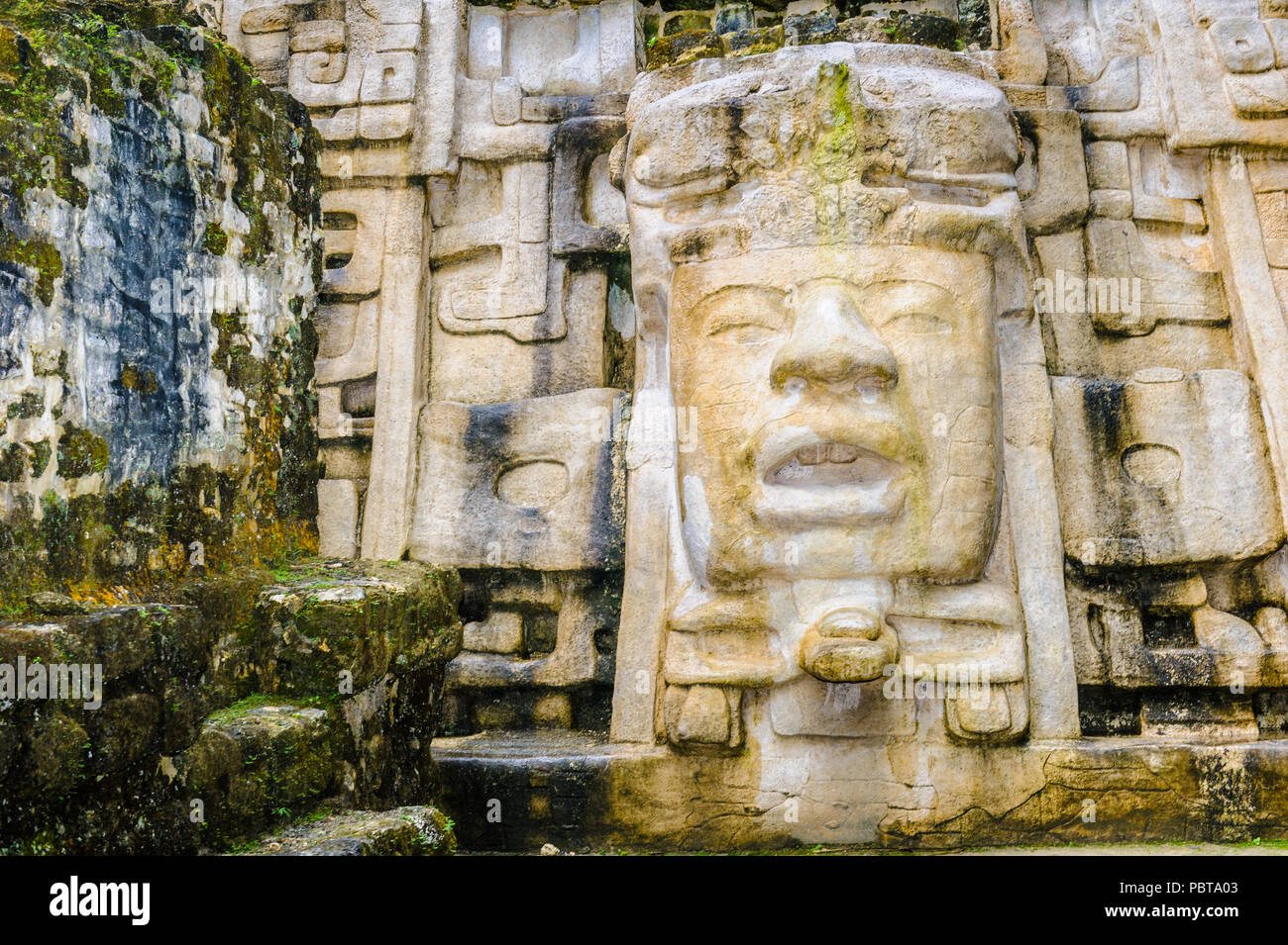 Maya archtitecture and the symbols of Maya Stock Photo - Alamy